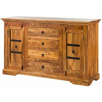 Massivmoebel24 Sideboard Akazie 150x45x89 honig lackiert OXFORD 0513