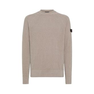 Peuterey Rundhals-Chenille-Pullover - - Knitwear - Herren - Beige - XS