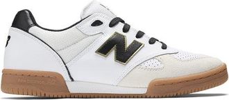 New Balance Unisexe NB Numeric Tom Knox 600 en Blanc/Noir, Su&egrave;de/Mesh, Taille 40.5 Large