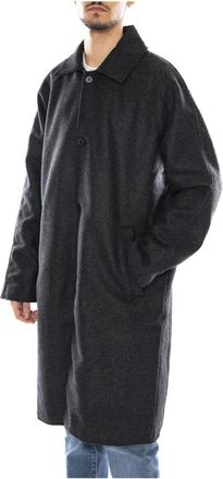 Edwin Homme, Manteaux, Gris, Taille: L Mac Wool Coat