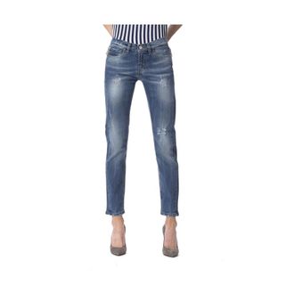 Frankie Morello Blaue Damen Slim Fit Jeans - - Jeans - Damen - Blau - W27