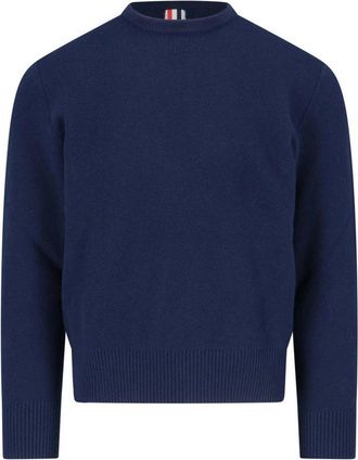 Thom Browne Rundhalspullover - Blau