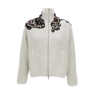 Durazzi Milano Damen, Strickwaren, Weiß, MGröße