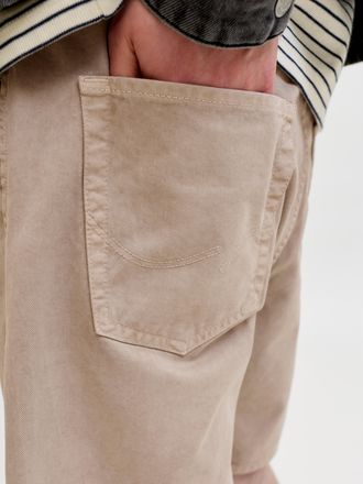Jack & Jones Plus Size Shorts JPSTTONY ORIGINAL 017 SHORTS MID S PLS, Herren, Gr. 42 (4XL), N-Gr, beige (crockery), Web, Obermaterial: 100% Baumwolle, JACK & JONES PLUSSIZE,