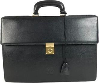 Loewe Sac &agrave; main mallette Pre-owned - Femme - Pre-owned - Noir - Taille: ONE Size