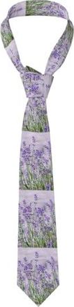 Generic Cravate Homme Fleur De Lavande Fine Tie Formelle Cravates Homme Pour F&ecirc;te Accessoires &Eacute;v&eacute;nements