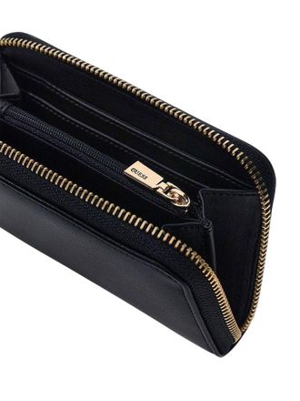 Guess Womens Wallet Black Polyurethane Bags