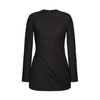 Valentino Crepe Couture Kurzes Kleid - - Blouses & Shirts - Damen - Schwarzk - S