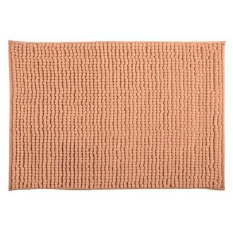 MSV Badematte aus weichem Mikrofaser-Chenille in Pfirsich, rutschfest, saugf&auml;hig, ideal f&uuml;r das Badezimmer, Komfort und Eleganz f&uuml;r Ihr Zuhause, 40x60 cm