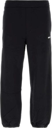 Msgm Msgm - Cotton Joggers - Homme - Pantalons - Noir - Taille: S