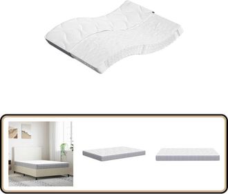 vidaXL Matratze Taschenfederkern Mittel 140x190 cm - Federkernmatratze - Taschenfederkernmatratze - Matratze 140x190 - Matratze Mittelhart - Bettw&auml;sche