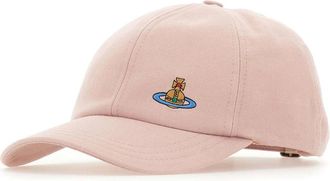 Vivienne Westwood Femme, Accessoires, Rose, Taille: S/M Casquette de baseball Orb brod&eacute;e