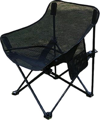 Generico Klappbare Terrassenst&uuml;hle, tragbarer Campingstuhl, leichte St&uuml;hle mit Seitentaschen | Outdoor-Klappstuhl aus Netzstoff, leichte und bequeme St&uuml;hle, Ze