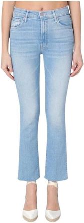 Mother Femme, Jeans, Bleu, Taille: W28 The Dazzler Kick Crop Jeans