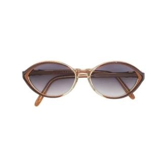 Saint Laurent Pre-owned Acetat sonnenbrillen - - Pre-owned - Damen - Braun - ONE SIZE