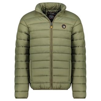 Geographical Norway Amigomap Basic Homme - Doudoune Fine L&eacute;g&egrave;re et Chaude - Veste Matelass&eacute;e &agrave; Capuche - Blouson Isolant Id&eacute;al Automne Hiver Outdoor (Olive M)