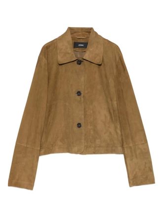 Arma button suede jacket - Braun