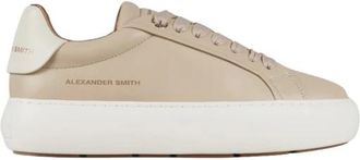 Alexander Smith Femme, Chaussures, Beige, Taille: 36 EU Soho Donna en cuir beige doux et talon crème