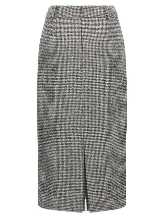 Ermanno Scervino Womens Bicolor Wool Midi Skirt