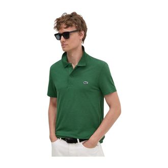 Lacoste Homme, Tops, Vert, Taille: L Polo en coton m&eacute;lang&eacute; coupe droite