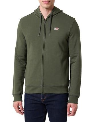 Napapijri Buri Full Zip Hoodie Green Depths, Vert, XXXL