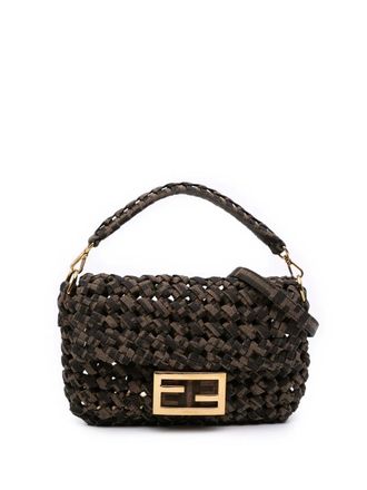 Fendi mini sac à bandoulière Baguette (2010-2025) - Marron