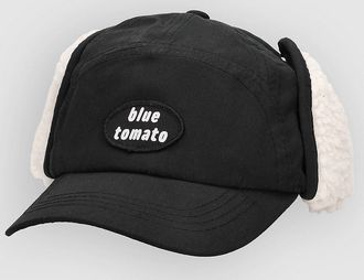Blue Tomato Fleece Earflip Cap black and white