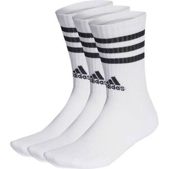 adidas Herren Socken 3-Streifen Cushioned Crew, 3 Paar