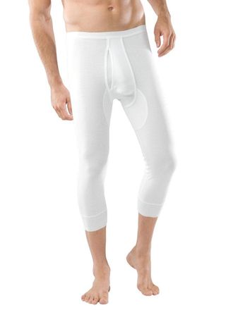Schiesser Herren Lange Unterhose 005132-100, Gr. 7 (XL), Wei&szlig; (100-weiss)