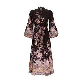 Zimmermann Femme, Robes, Multicolore, Taille: 38 FR Luna Button Midi Dress