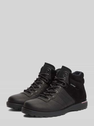 Tommy Hilfiger Schn&uuml;rstiefel aus echtem Rindsleder