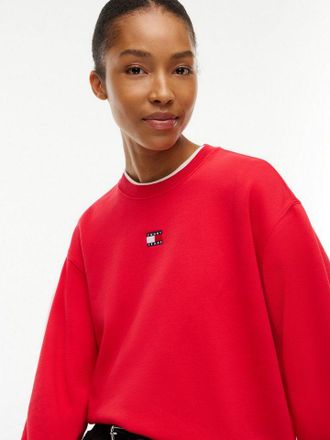 Tommy Jeans Sweatshirt TJW BADGE CREW EXT Baumwollmischung