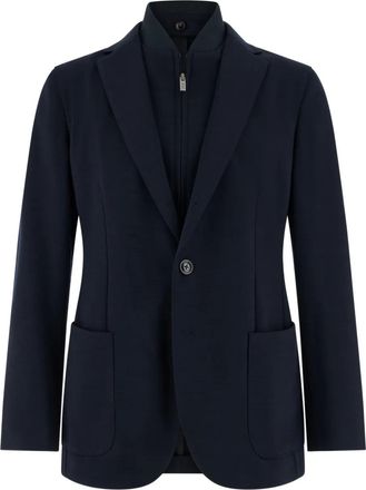 Boggi Milano detachable patch pocket jacket - Blau