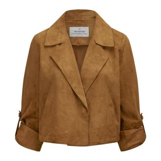 Milestone Femme, Vestes, Brun, Taille: 42 FR MSNikki Leather Jacket