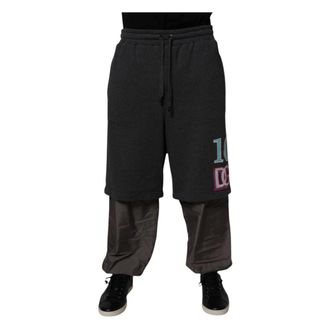 Dolce & Gabbana Layered Straight Sweatpants - - Trousers - Herren - Grau - L