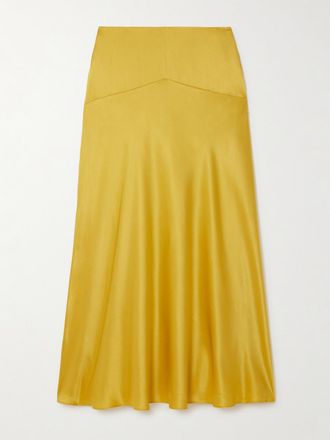 Tove Clover Midirock Aus Seidensatin - Gold