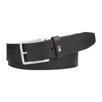 Tommy Hilfiger Ceinture en cuir - Homme - Accessoires - Noir - Taille: 105 CM