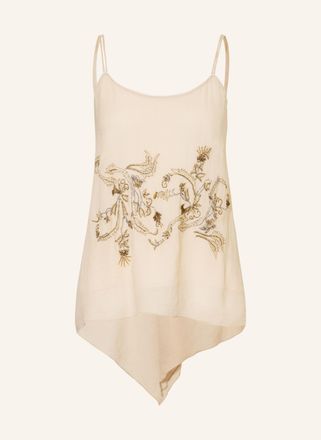 Luisa Cerano Luisa Cerano Blusentop Mit Schmuckperlen beige