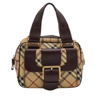 Burberry Sac bandouli&egrave;re Haymarket Check doccasion - Femme - Pre-owned - Beige - Taille: ONE Size