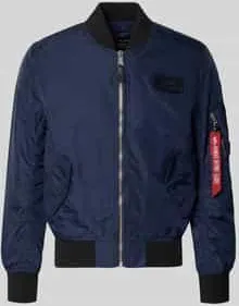 Alpha Industries Regular Fit Bomberjacke mit Logo-Patch