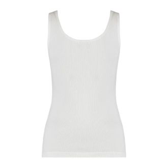 Chlo&eacute; Rippstrick-Tanktop - - Tops - Damen - Wei&szlig; - M