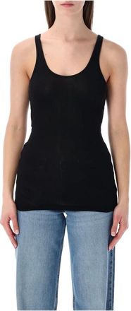 James Perse Femme, Tops, Noir, Taille: 40 FR Ribbed Daily Tank