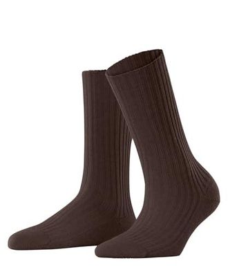 Falke Cosy Wool Boot W So laine viscose cachemire unies 1 paire, Chaussettes Femme, Marron Cinnamon 5186, 35-38