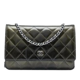 Chanel Pre-owned Wallet on Chain - Femme - Pre-owned - Vert - Taille: ONE Size