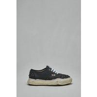 Miharayasuhiro Baker Original Sole Studded Paint Canvas Low-Top Sneaker