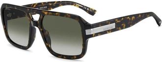 Dsquared2 unisex, Accessoires, Brun, Taille: 57 MM D2 0197/S Pilot Lunettes de soleil
