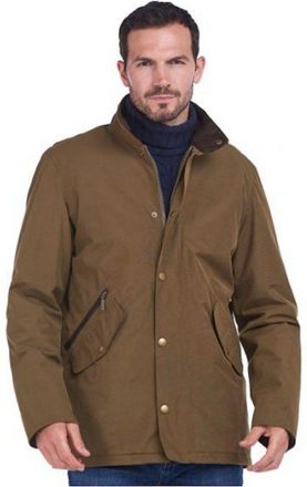 Barbour Outdoorjacke BARBOUR Chester Jacke Herren Dark Sand wasserdicht (1-St)