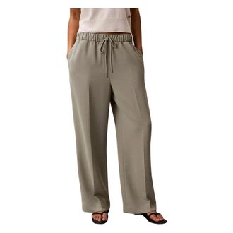 Calvin Klein Femme, Pantalons, Beige, Taille: 42 FR Pez Shadow Casual Twill Pant