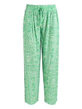 Melissa Odabash pantalon Jude &agrave; fleurs - Vert