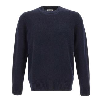 Soft Goat Pull classique &agrave; col rond - Homme - Pulls - Bleu - Taille: M